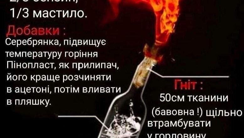 “Make Molotov cocktails.” Ukrainian Ministry appeals to citizens and ...
