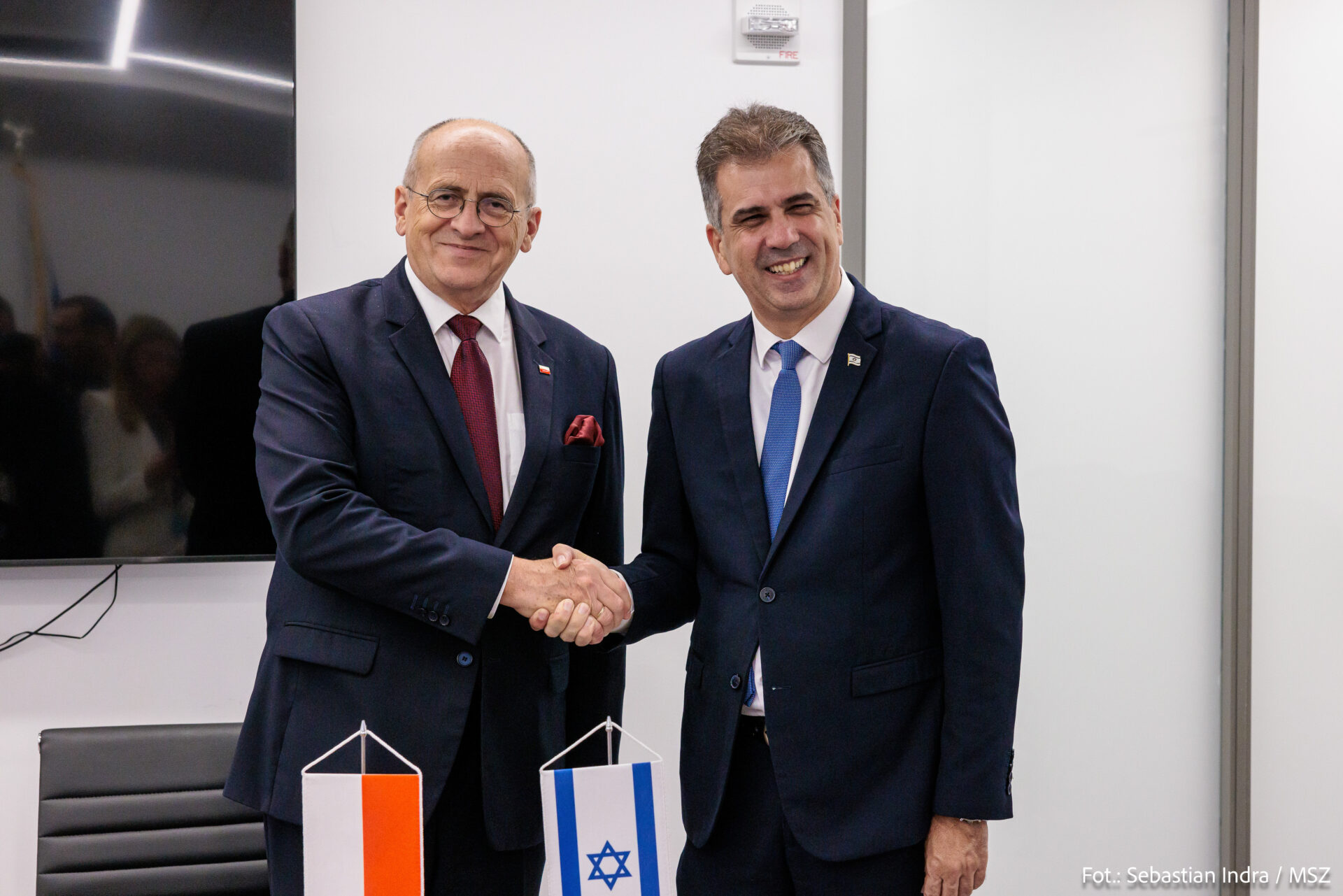 Polish and Israeli Diplomats Deliberate Middle East Peace and WWII ...